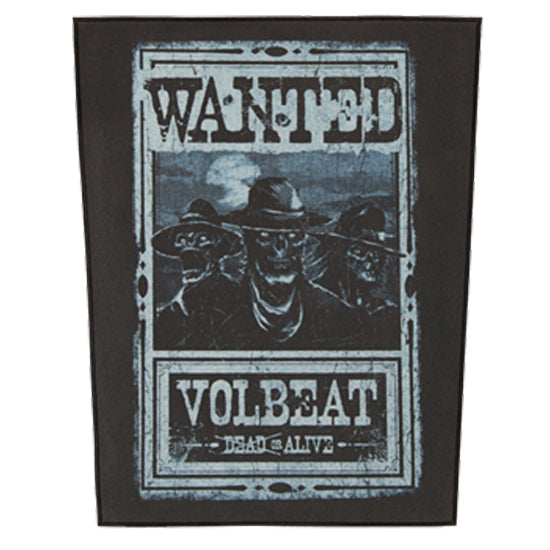 Back Patch - Volbeat - Wanted Dead or Alive | Rock, Heavy Metal, Punk