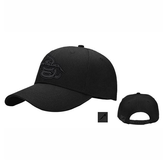 Baseball Hat - Metallica - Black Album Snake | Rock, Heavy Metal, Punk