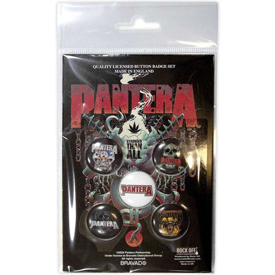 Button Badge Set - Pantera - Snake | Rock, Heavy Metal, Punk