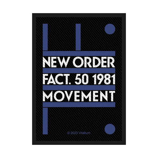 Patch - New Order - Fact 50 | Rock, Heavy Metal, Punk