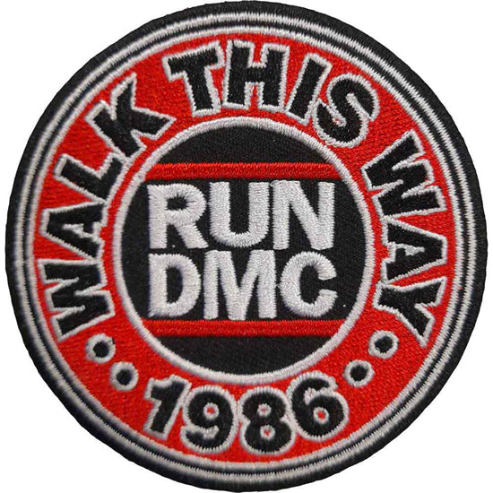 Patch - Run DMC - Walk This Way - Round | Rock, Heavy Metal, Punk