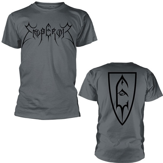 T-Shirt - Emperor - Logo Shield - Grey | Rock, Heavy Metal, Punk