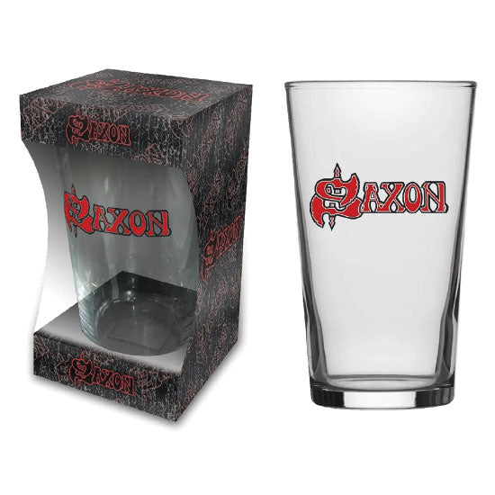 Beer Glass - Saxon - Logo | Rock, Heavy Metal, Punk