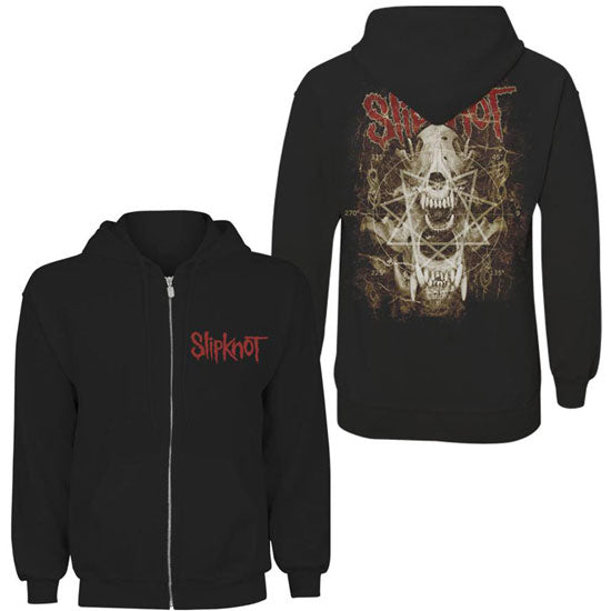 Hoodie - Slipknot - Skull Teeth - Zip | Rock, Heavy Metal, Punk
