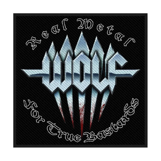 Patch - Wolf - Real Metal For True Bastards | Rock, Heavy Metal, Punk