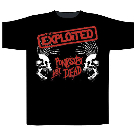 T-Shirt - The Exploited - Punks Not Dead - Skulls | Rock, Heavy Metal, Punk